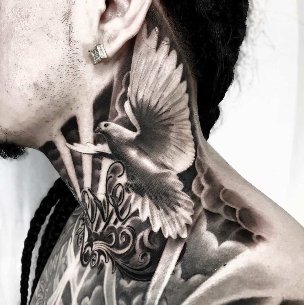60 Unforgettable Neck Tattoos that will Never Go out of Style ...