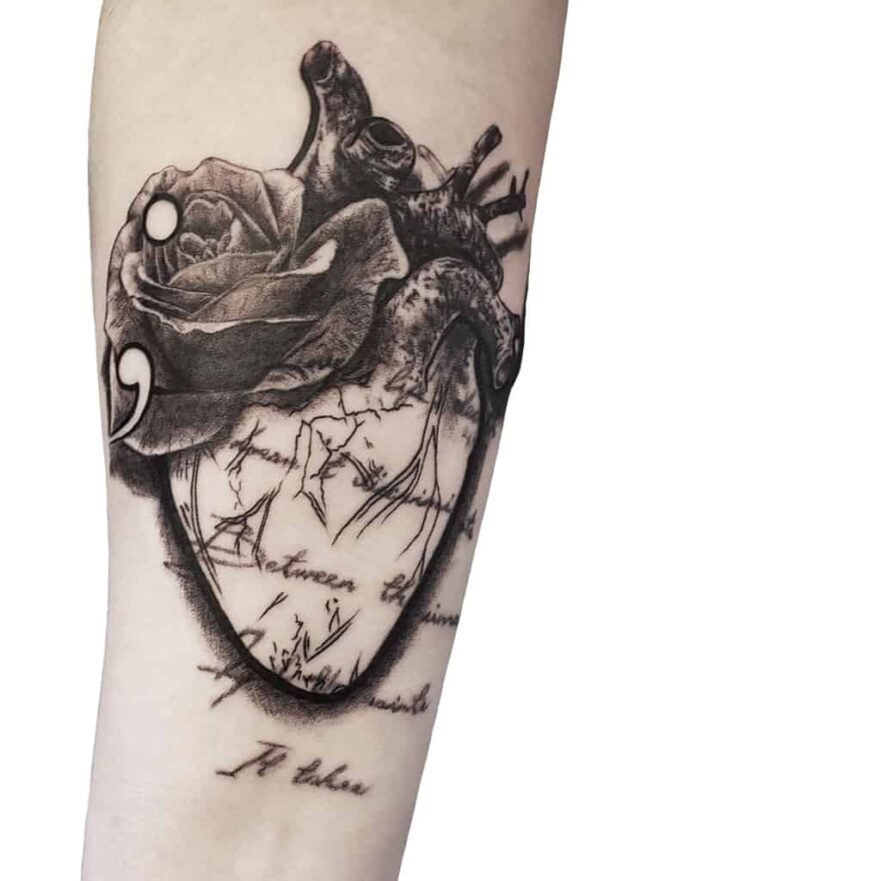 60 Meaningful Semicolon Tattoos that You will Cherish Forever ...