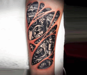 60 Unforgettable Biomechanical Tattoos that Creatively Combine Science ...