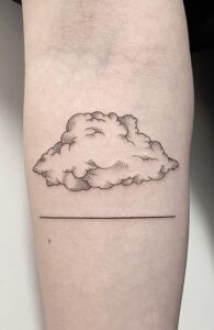 60 Best Cloud Tattoos from Dark and Thundering to Bright and Hopeful - Meanings, Ideas and Designs