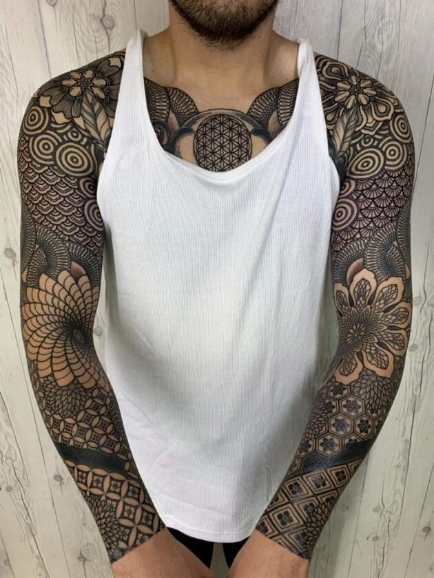 60 Wonderful Mosaic Tattoo Ideas that Showcase Creative and Intricate ...