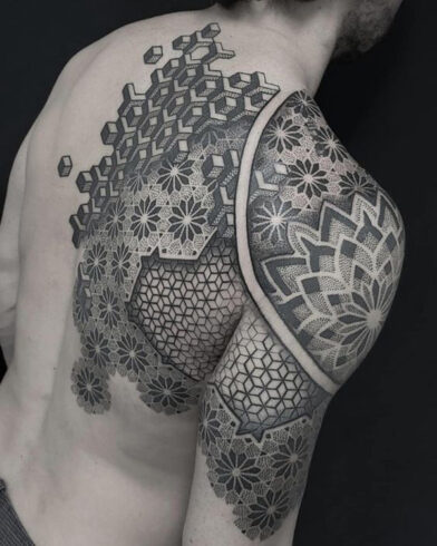 60 Wonderful Mosaic Tattoo Ideas that Showcase Creative and Intricate ...